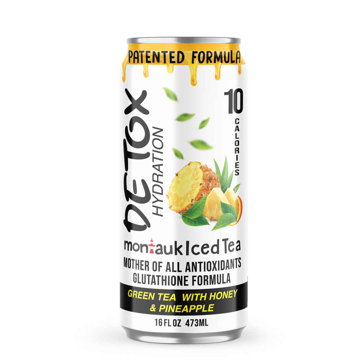 DETOX Hydration: Green Tea With Honey & Pineapple (12-Pack) – Montauk Tea